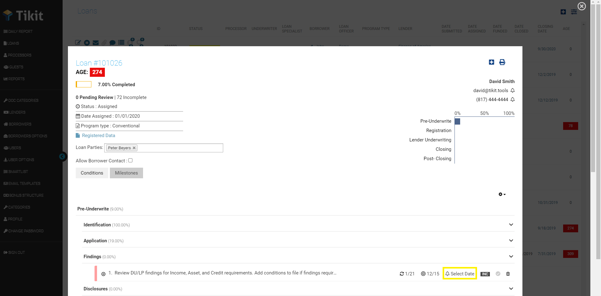 Set a Reminder - Tikit Cloud-Based Home Warranty Software | Loan Processing Software